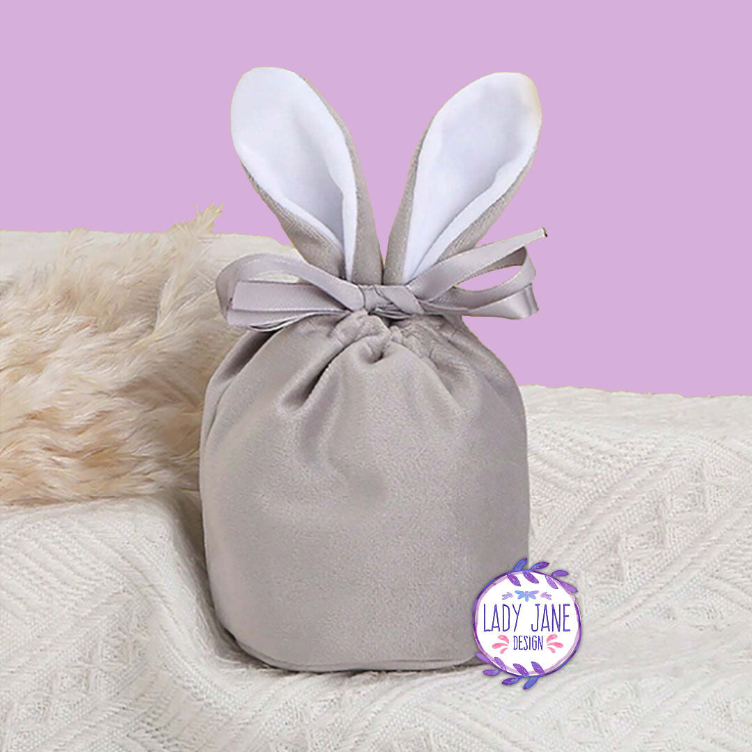 Small Easter Bunny Gift Bag (Grey) – Lady Jane Design