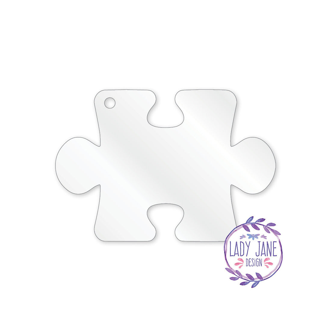 Acrylic Blank Puzzle Piece – Lady Jane Design