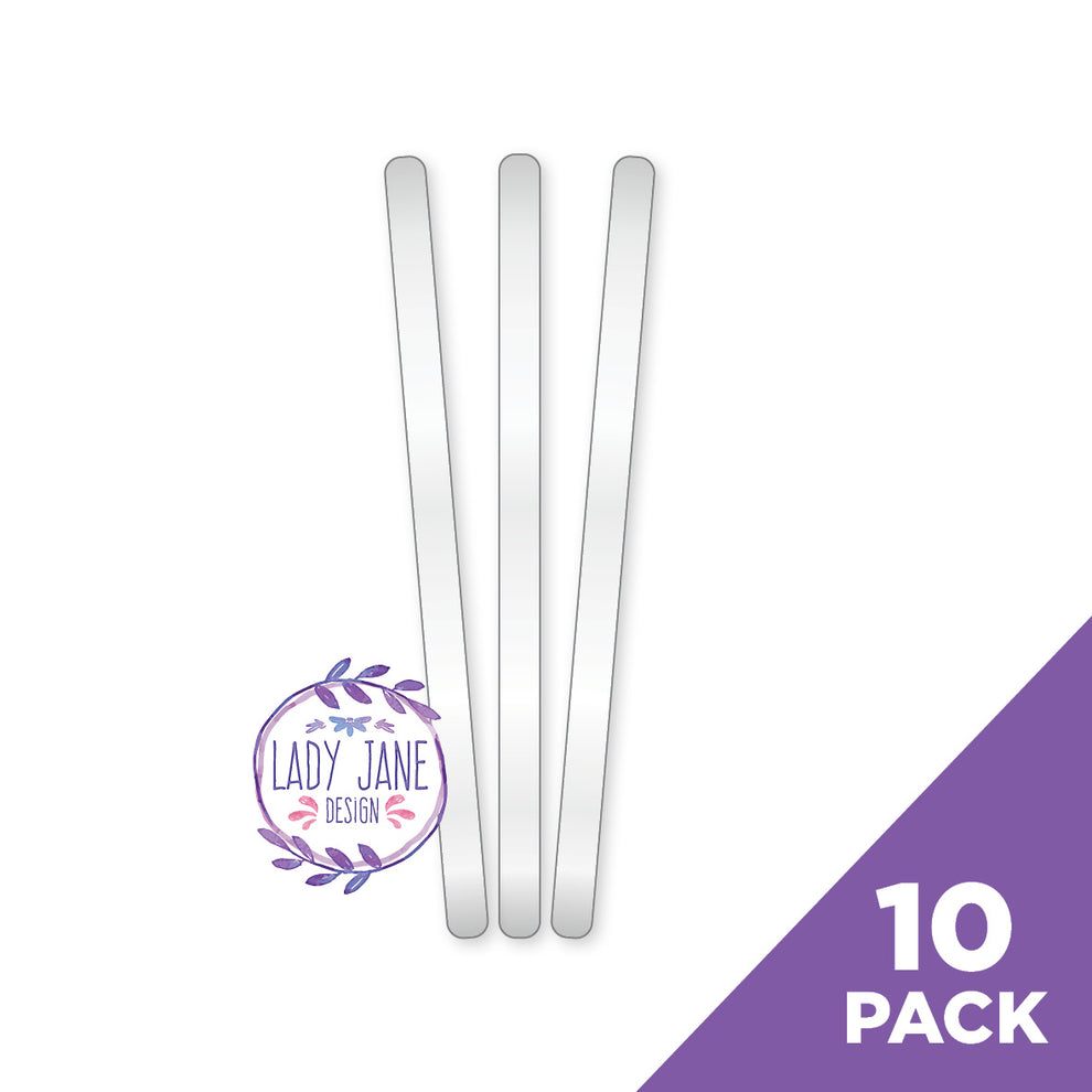 Acrylic Cake Topper Sticks - 10 Pack – Lady Jane Design